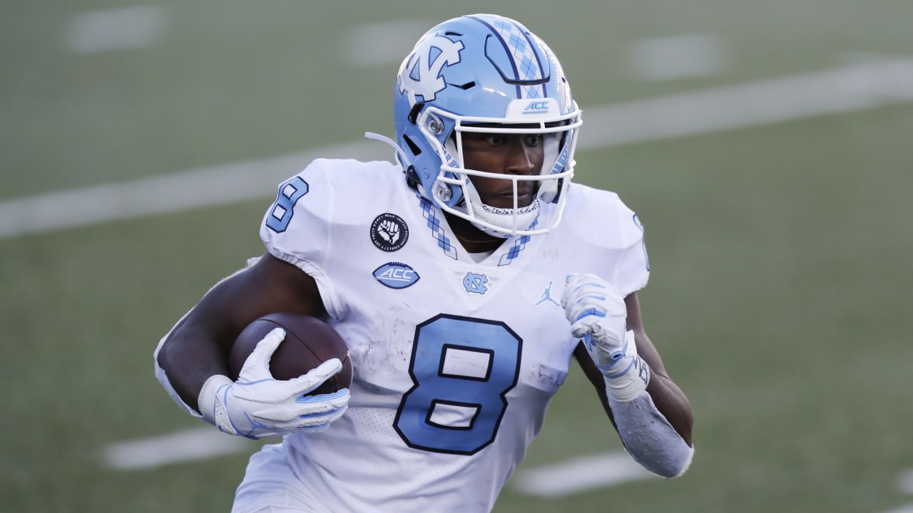 New York Jets select UNC running back Michael Carter with No. 107 pick ...