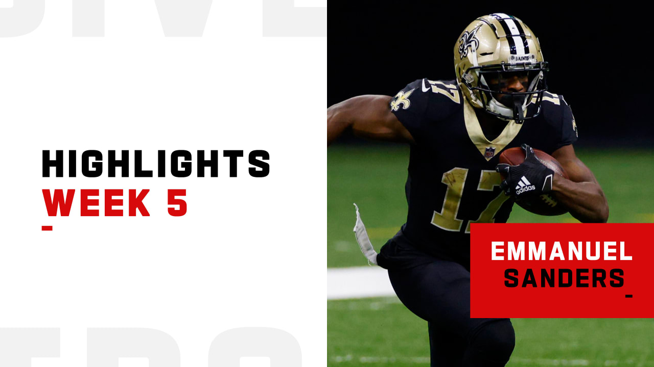 Every New Orleans Saints wide receiver Emmanuel Sanders catch from 122 ...