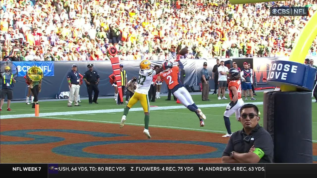 Green Bay Packers wide receiver Romeo Doubs rips football away from ...