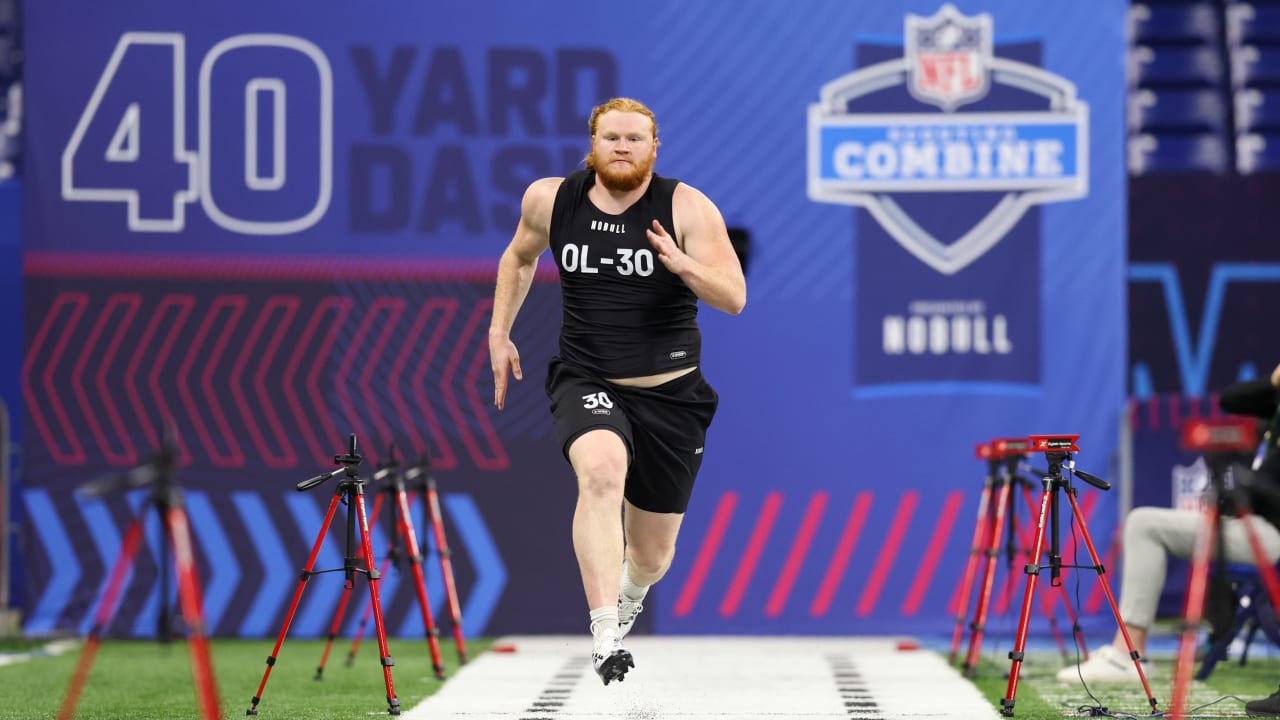 Offensive Tackle Cody Mauchs 2023 Nfl Scouting Combine Workout