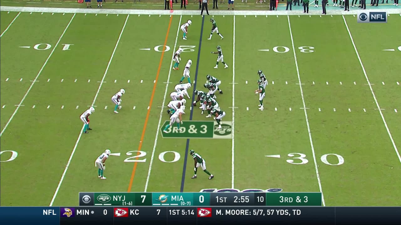 Christian Wilkins drops Sam Darnold for big loss on first career sack