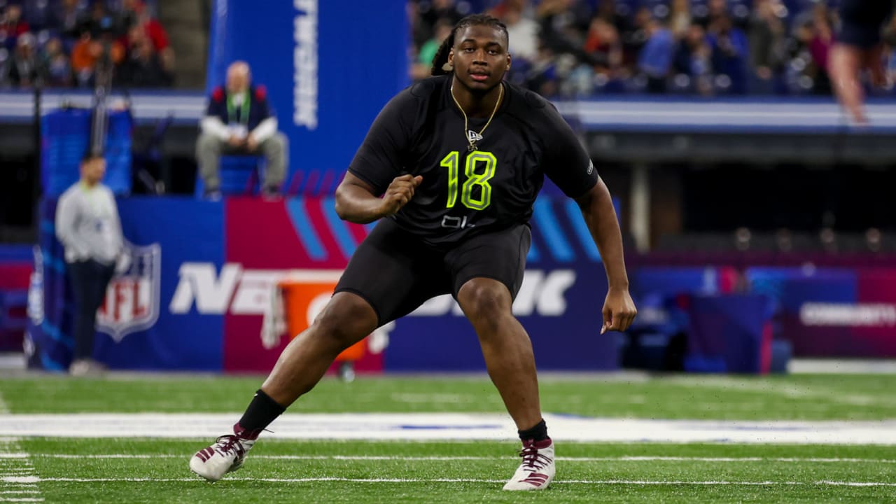 Offensive lineman Kenyon Green's 2022 NFL Scouting Combine workout