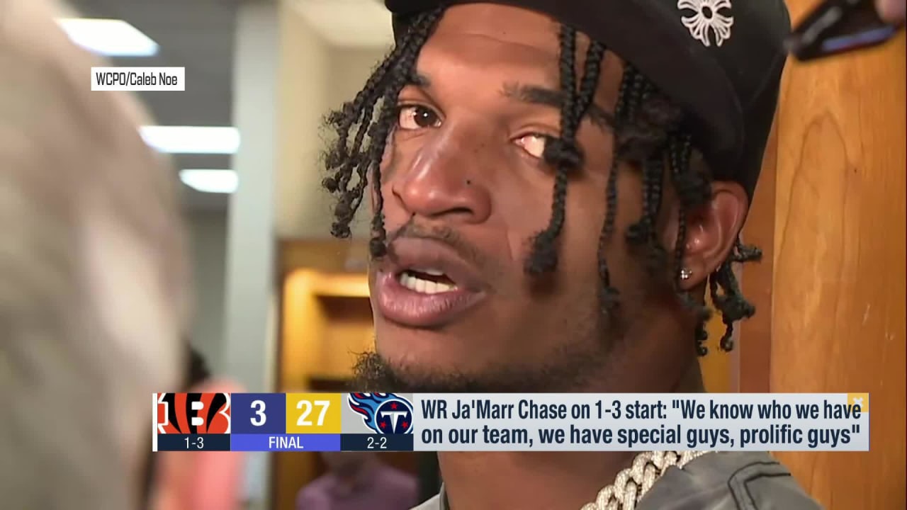 Cincinnati Bengals wide receiver Ja'Marr Chase on 1-3 start: 'We know ...