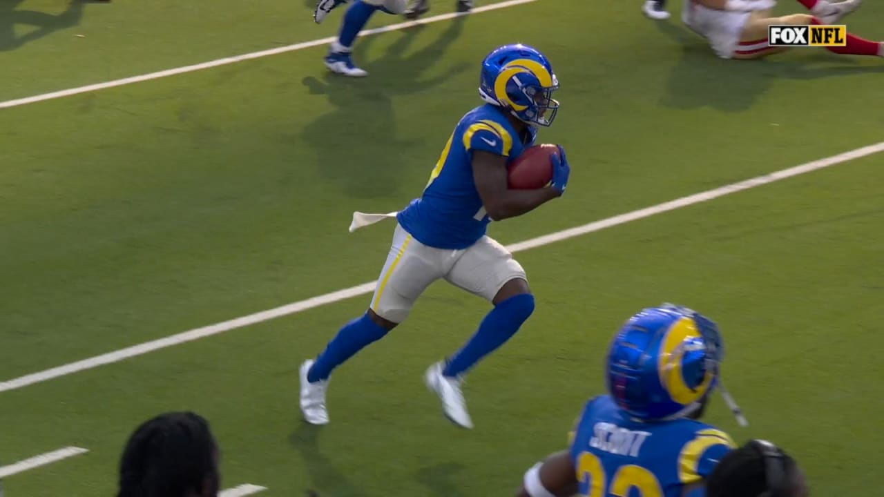 Los Angeles Rams wide receiver Brandon Powell's 31-yard punt return ...