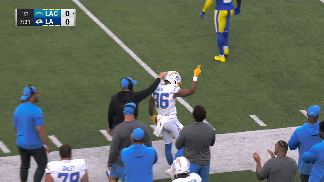 Quarterback Easton Stick perfectly pinpoints wide receiver Keelan Doss ...