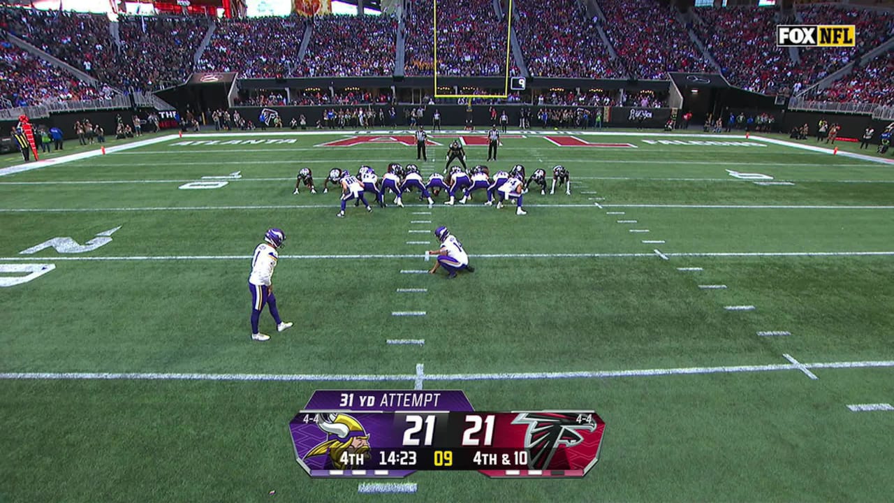 Minnesota Vikings kicker Greg Joseph delivers on 31-yard FG to give ...