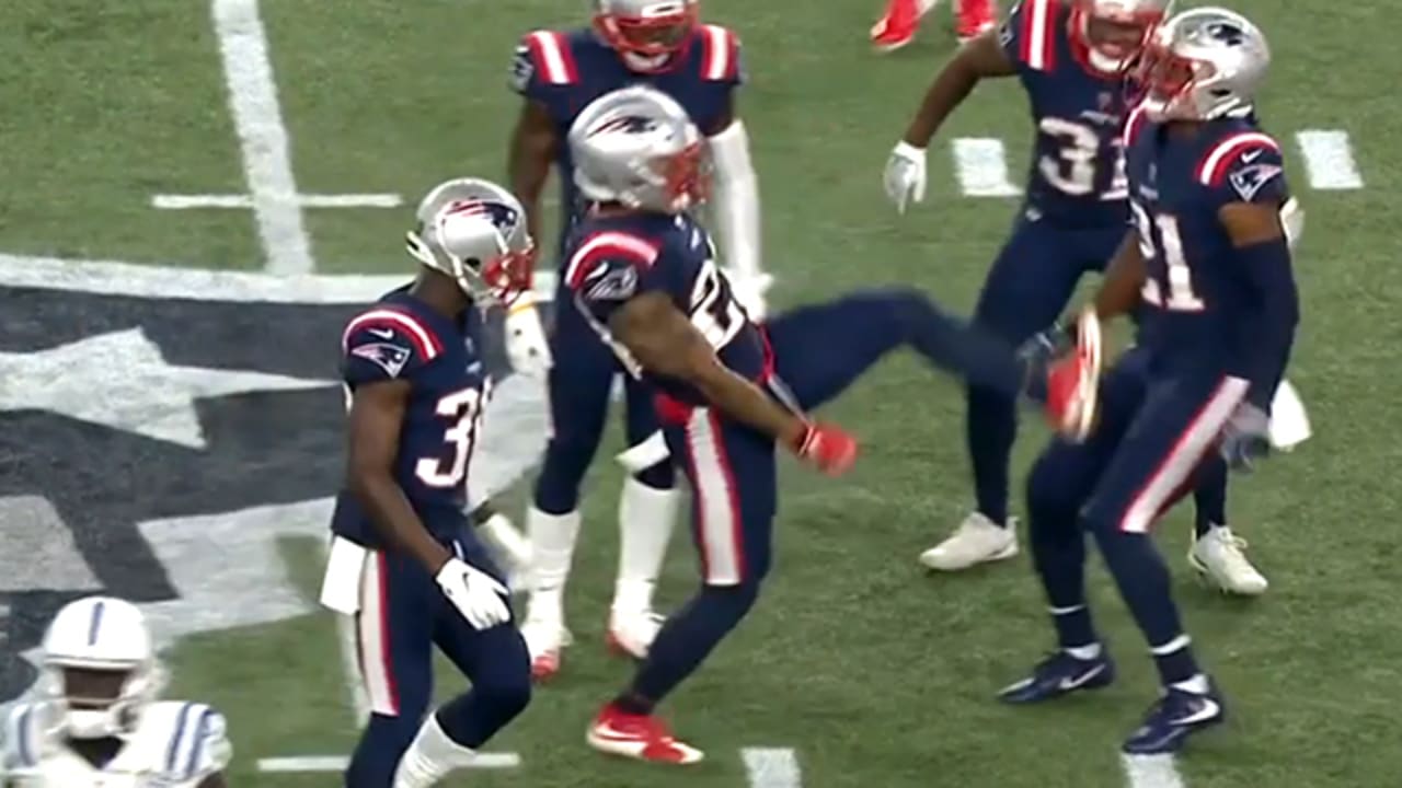 Patrick Chung celebrates INT with karate kick