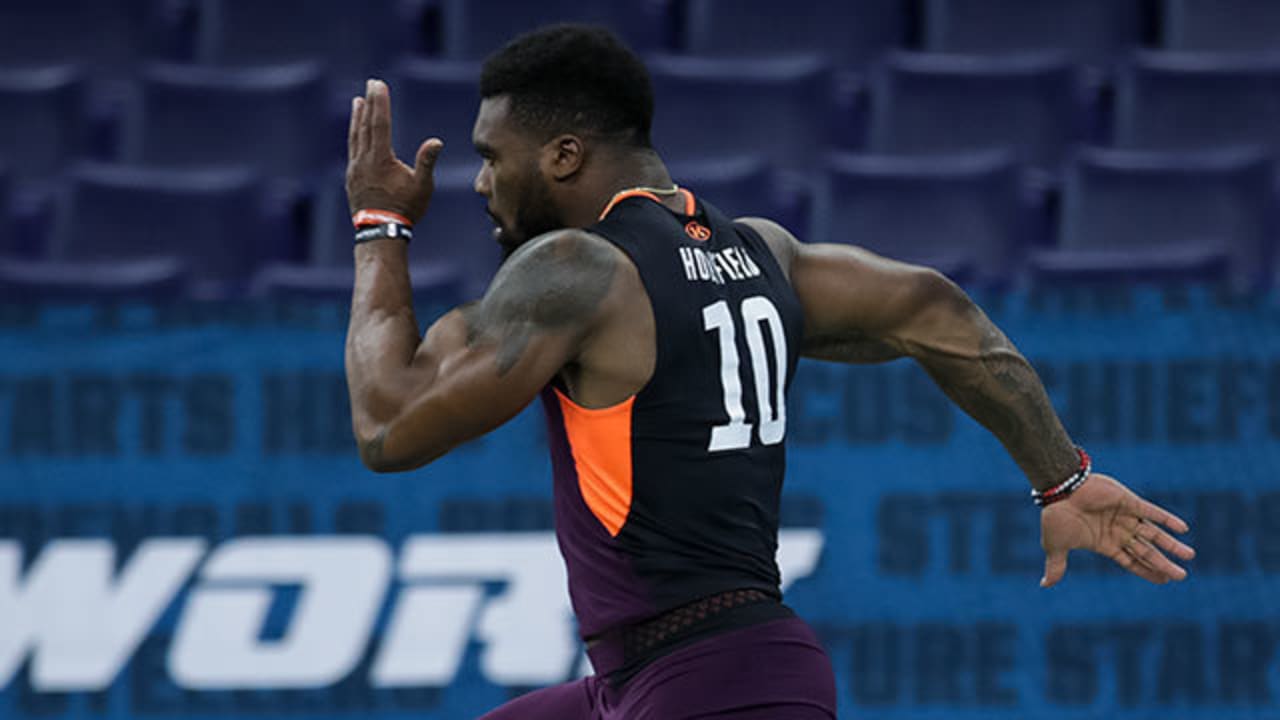 Georgia running back Elijah Holyfield runs an official 4.78 40-yard ...