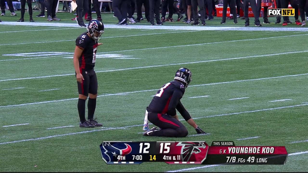 Atlanta Falcons kicker Younghoe Koo's 33-yard FG extends Falcons' lead ...