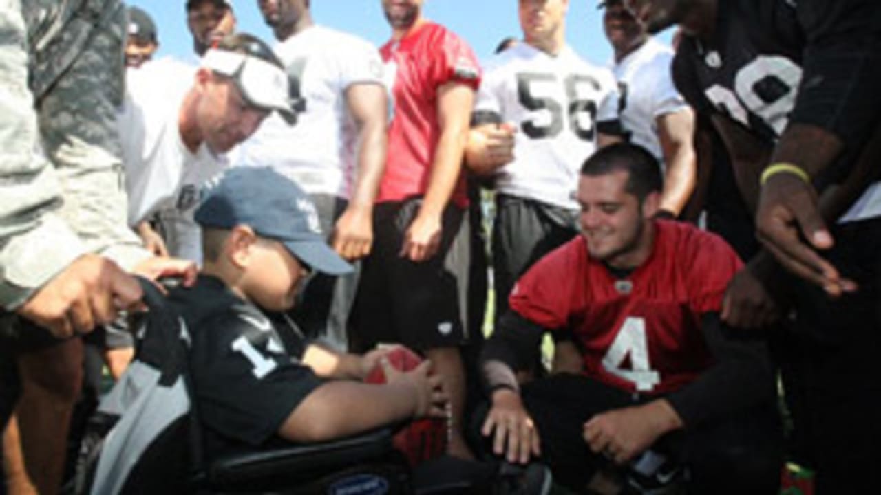 NFL Health Update: Oakland signs cancer patient as 'Raider for day'
