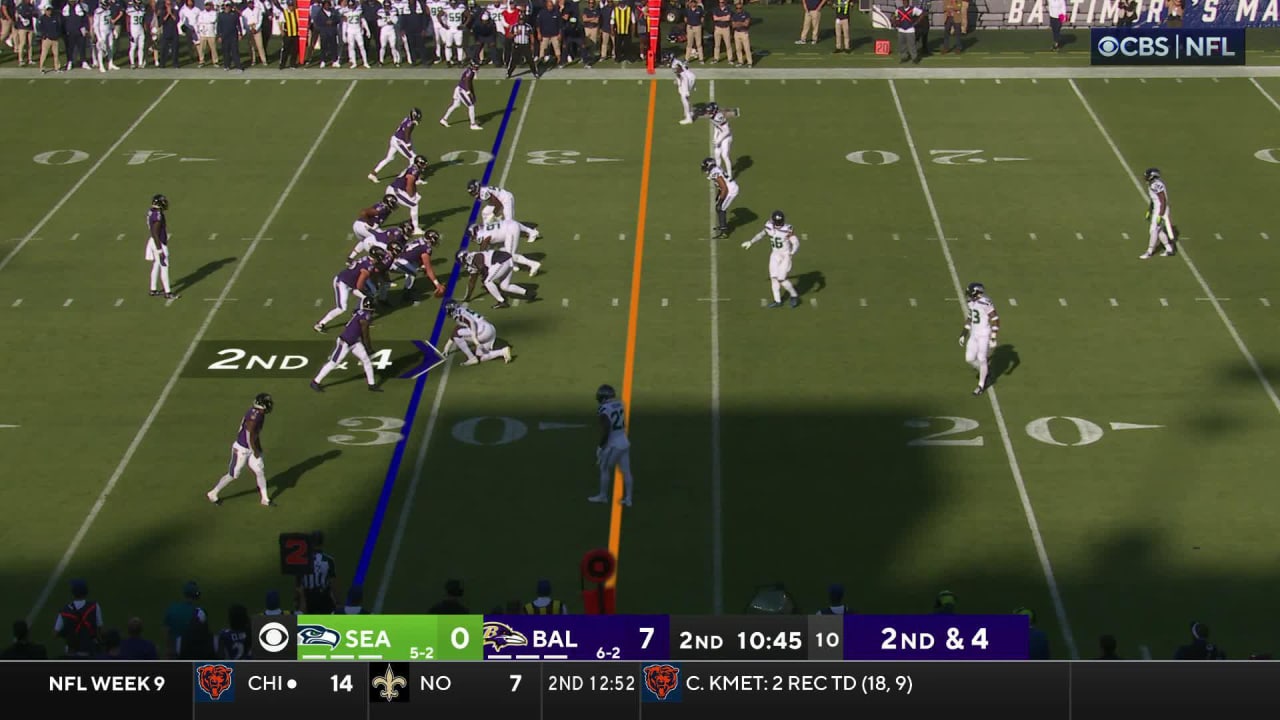 Seattle Seahawks linebacker Boye Mafe gets to Lamar Jackson this time ...