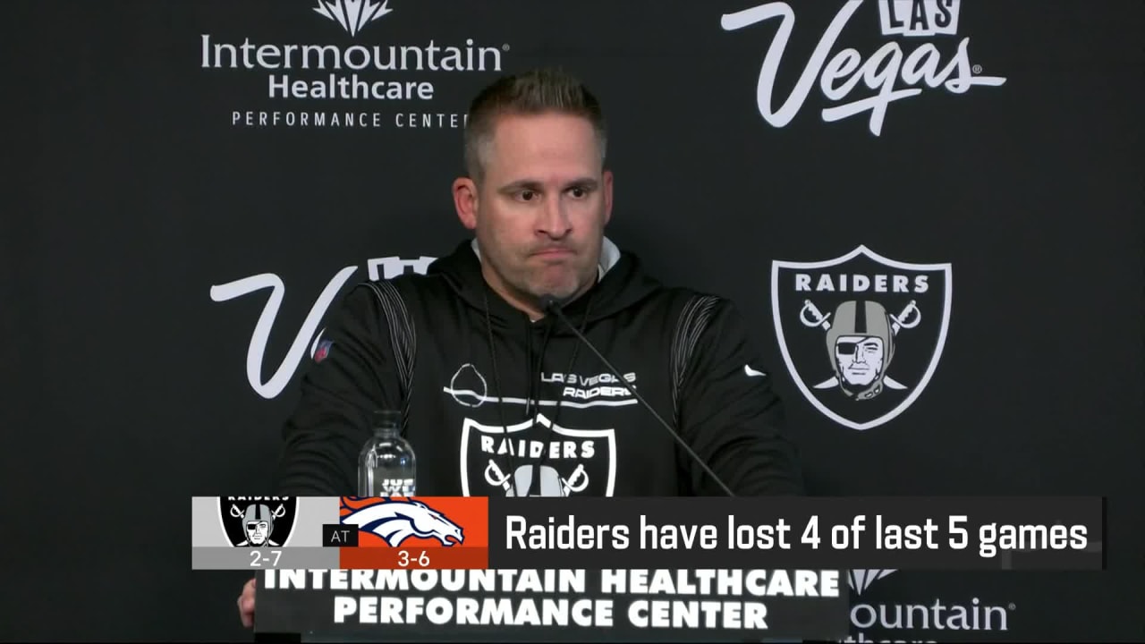 Las Vegas Raiders head coach Josh McDaniels shares his mindset in wake ...