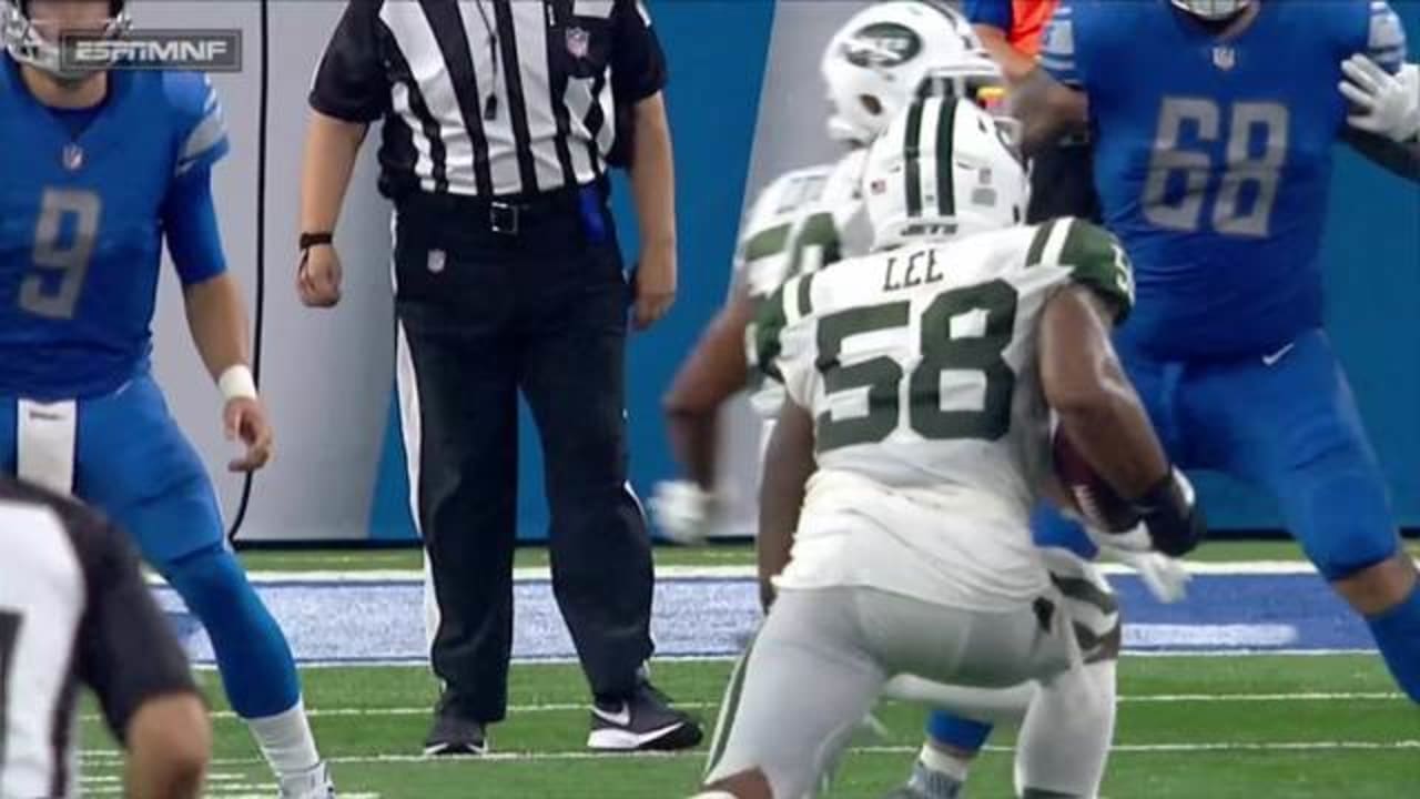 Lee catches second INT against Lions