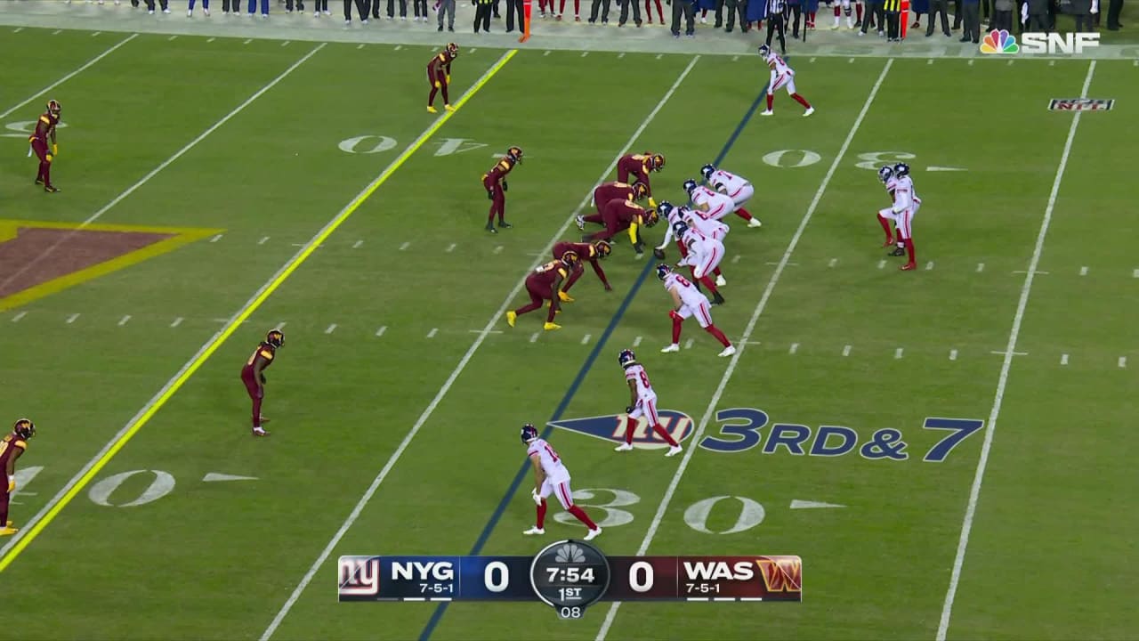 Washington Commanders defensive back Danny Johnson's third-down pass ...