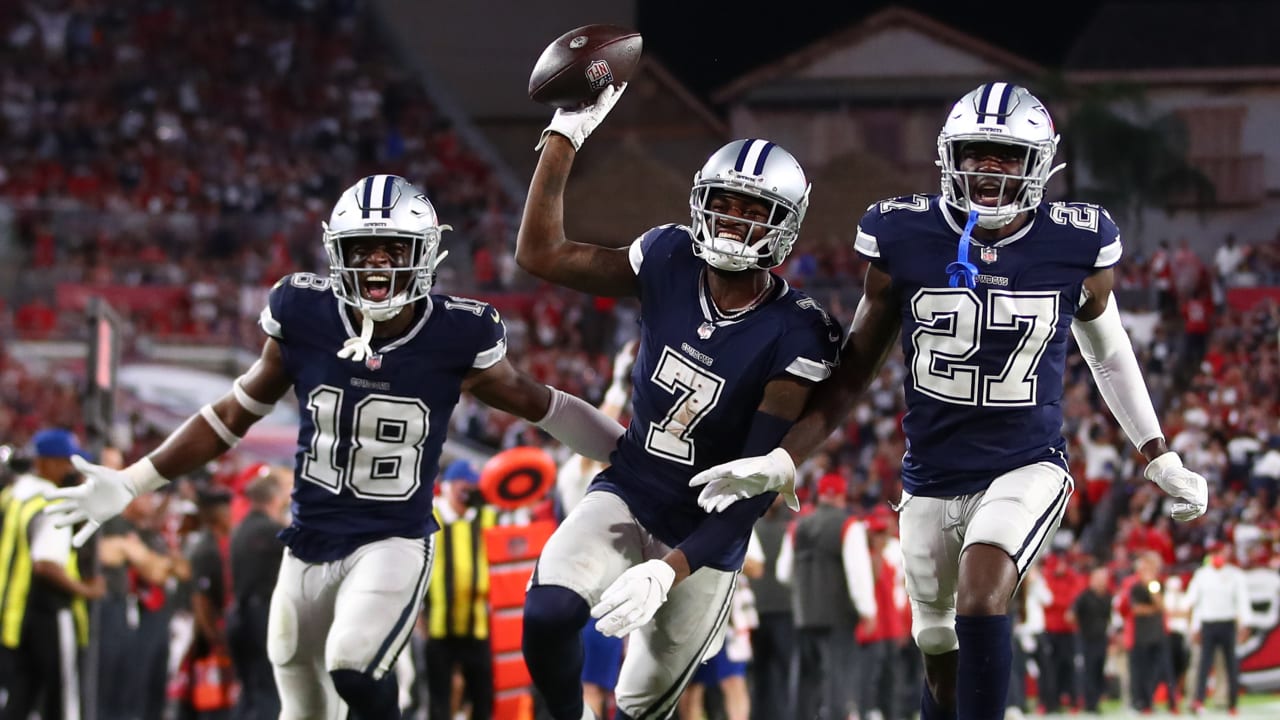 No. 7 to No. 7! Dallas Cowboys cornerback Trevon Diggs nabs ...