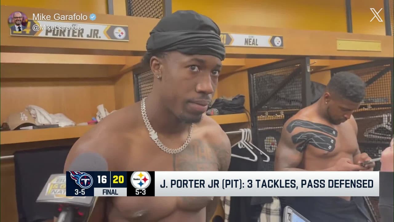 Pittsburgh Steelers rookie cornerback Joey Porter Jr. assesses his ...
