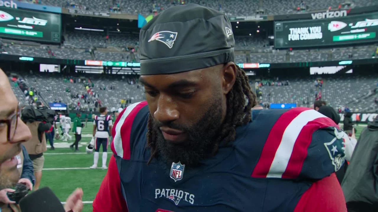 New England Patriots linebacker Matt Judon reacts to Patriots Week 3 ...