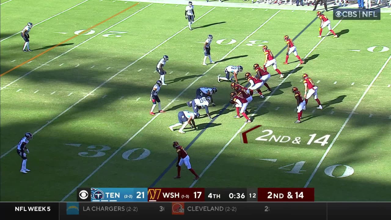 Washington Commanders QB Carson Wentz flicks it to RB J.D. McKissic to ...