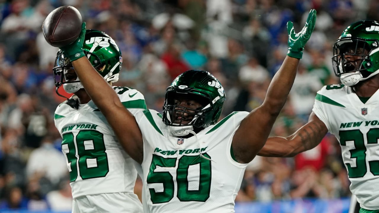 New York Jets come away with key red-zone fumble at own 3-yard line