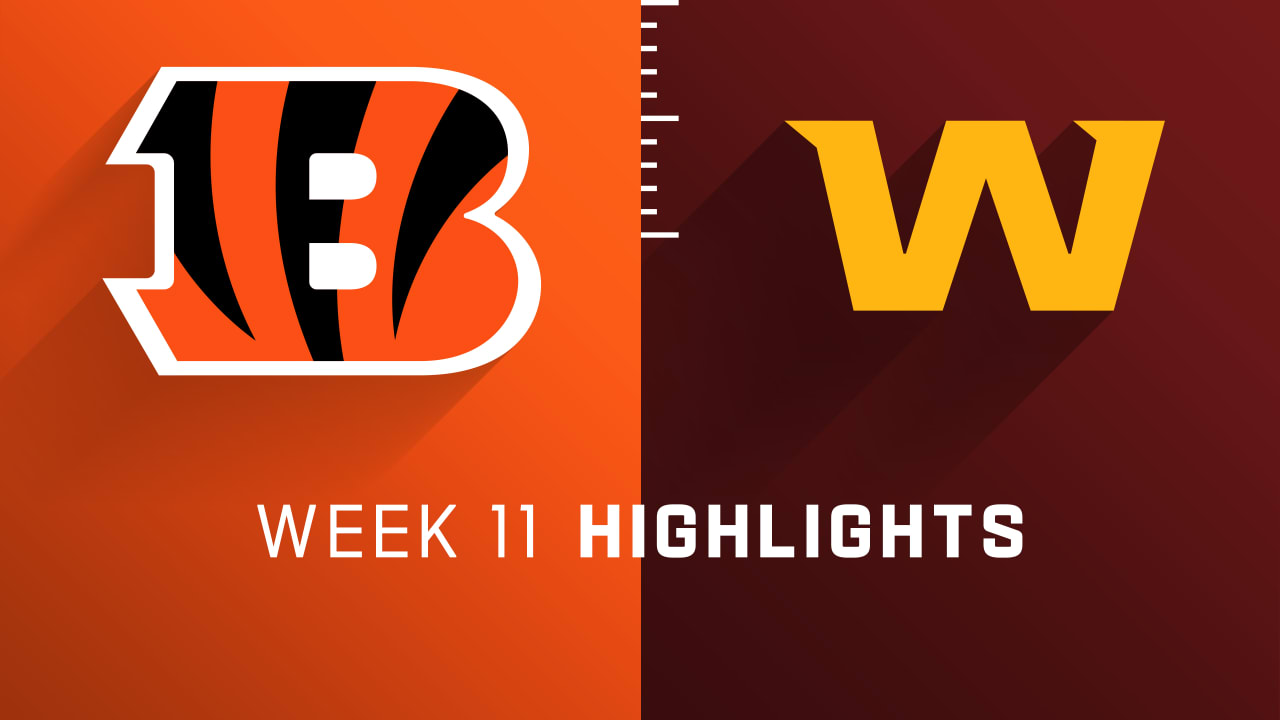 Cincinnati Bengals vs. Washington Football Team highlights | Week 11
