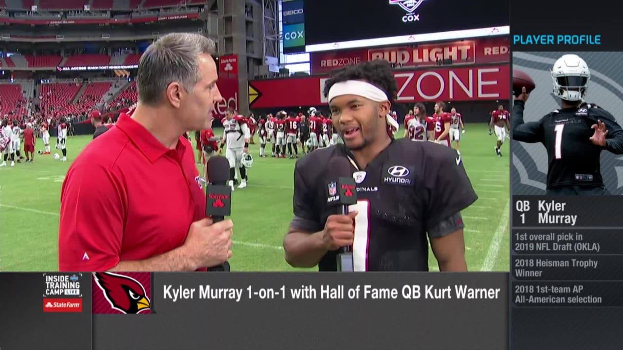 Kurt Warner goes 1-on-1 with Kyler Murray at Cardinals camp