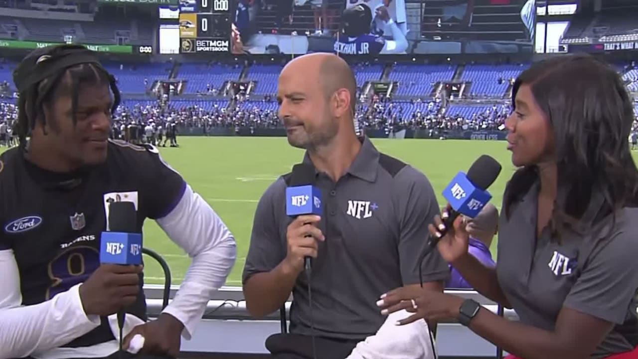Baltimore Ravens quarterback Lamar Jackson amused by NFL Network Insider Mike Garafolo's massive ...