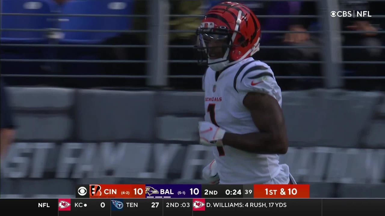 Cincinnati Bengals wide receiver Ja'Marr Chase activates afterburners ...