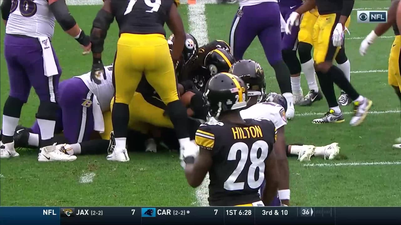 Ingram powers through the line to score TD