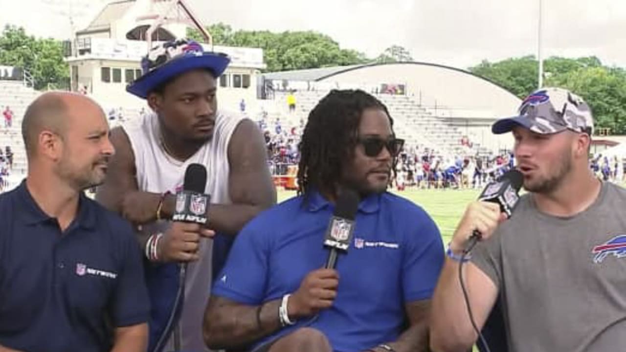 Buffalo Bills wide receiver Stefon Diggs crashes Bills quarterback Josh Allen's interview, talks ...