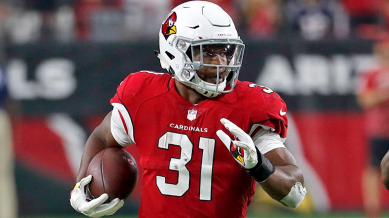 David Johnson turns on the jets for a first down