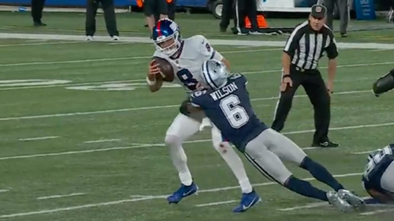 Dallas Cowboys defensive back Donovan Wilson lays the lumber on New ...
