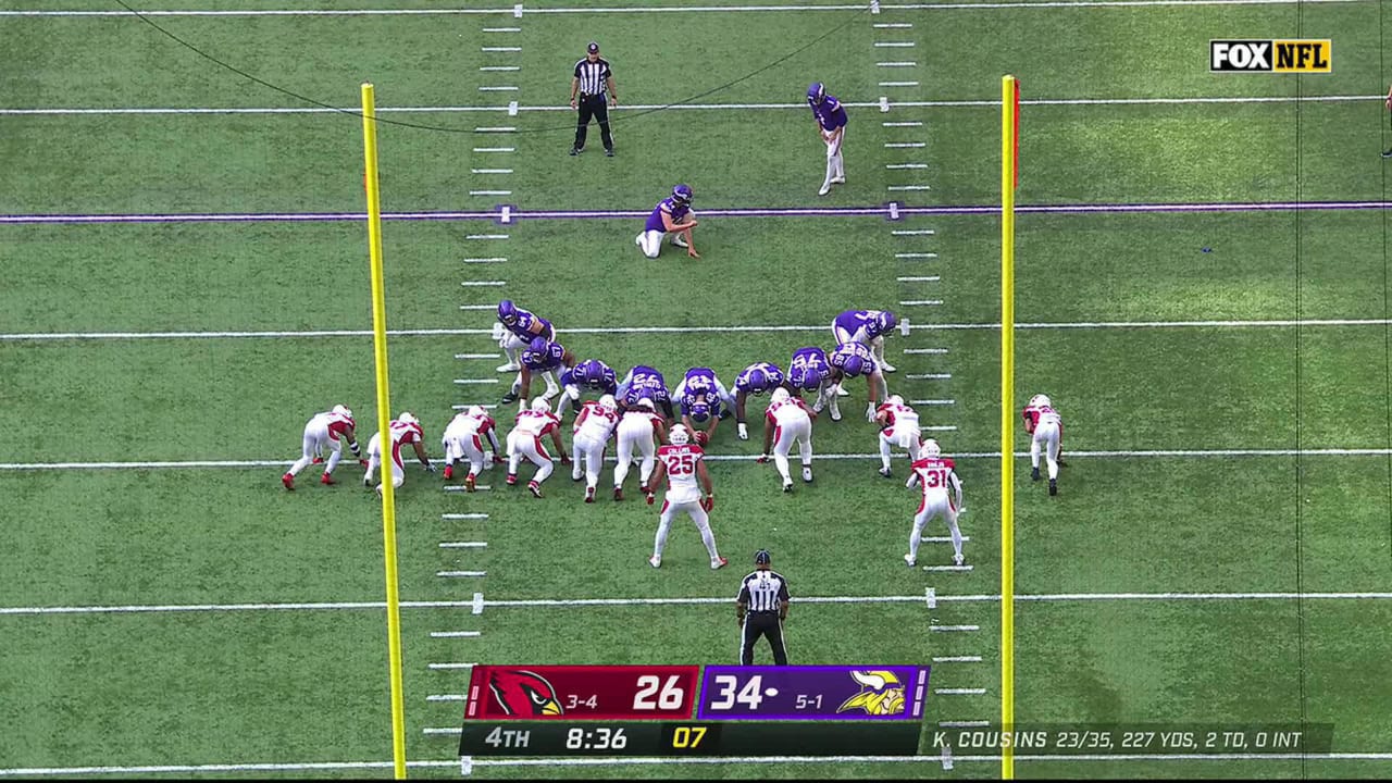 Minnesota Vikings kicker Greg Joseph's doinked FG miss keeps it a one ...
