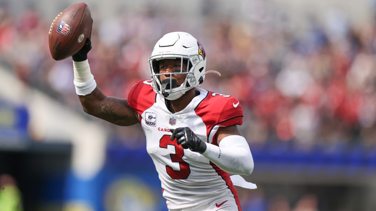 Arizona Cardinals safety Budda Baker scoops Los Angeles Rams running ...
