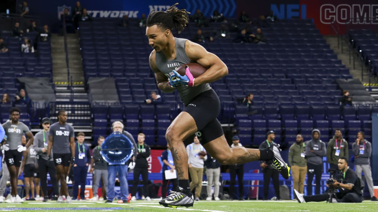 Cornerback Brian Branch's 2023 NFL Scouting Combine workout