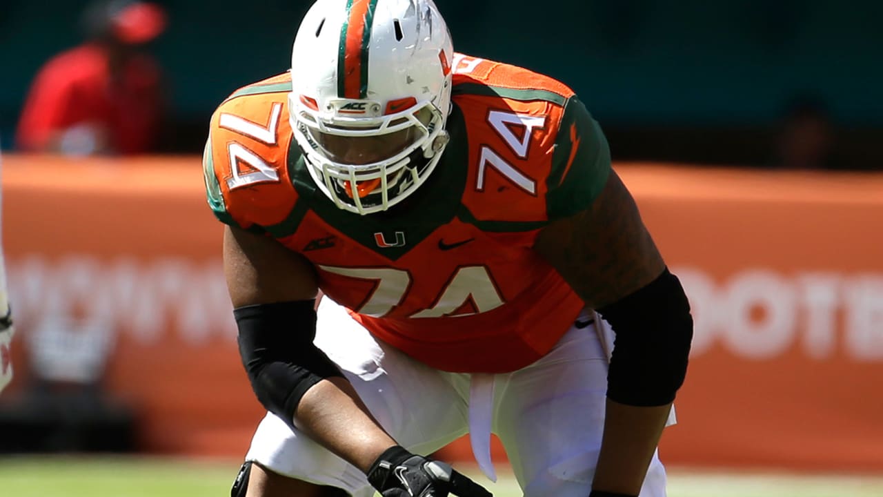Miami's Ereck Flowers goes to the New York Giants