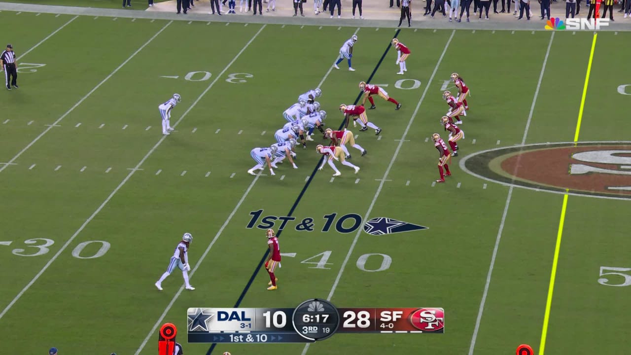 San Francisco 49ers safety Tashaun Gipson picks off Dallas Cowboys ...