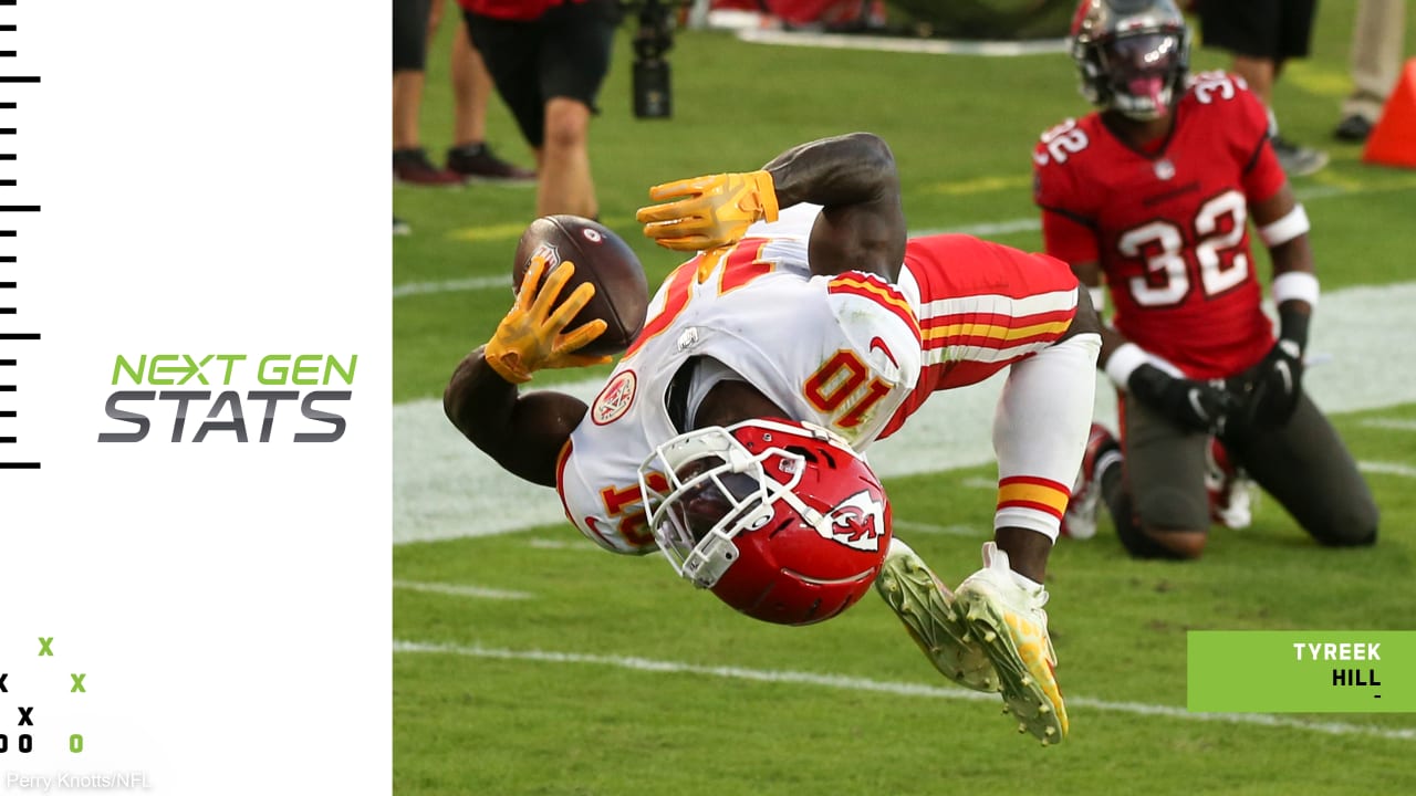 Next Gen Stats: Kansas City Chiefs wide receiver Tyreek Hill's career ...