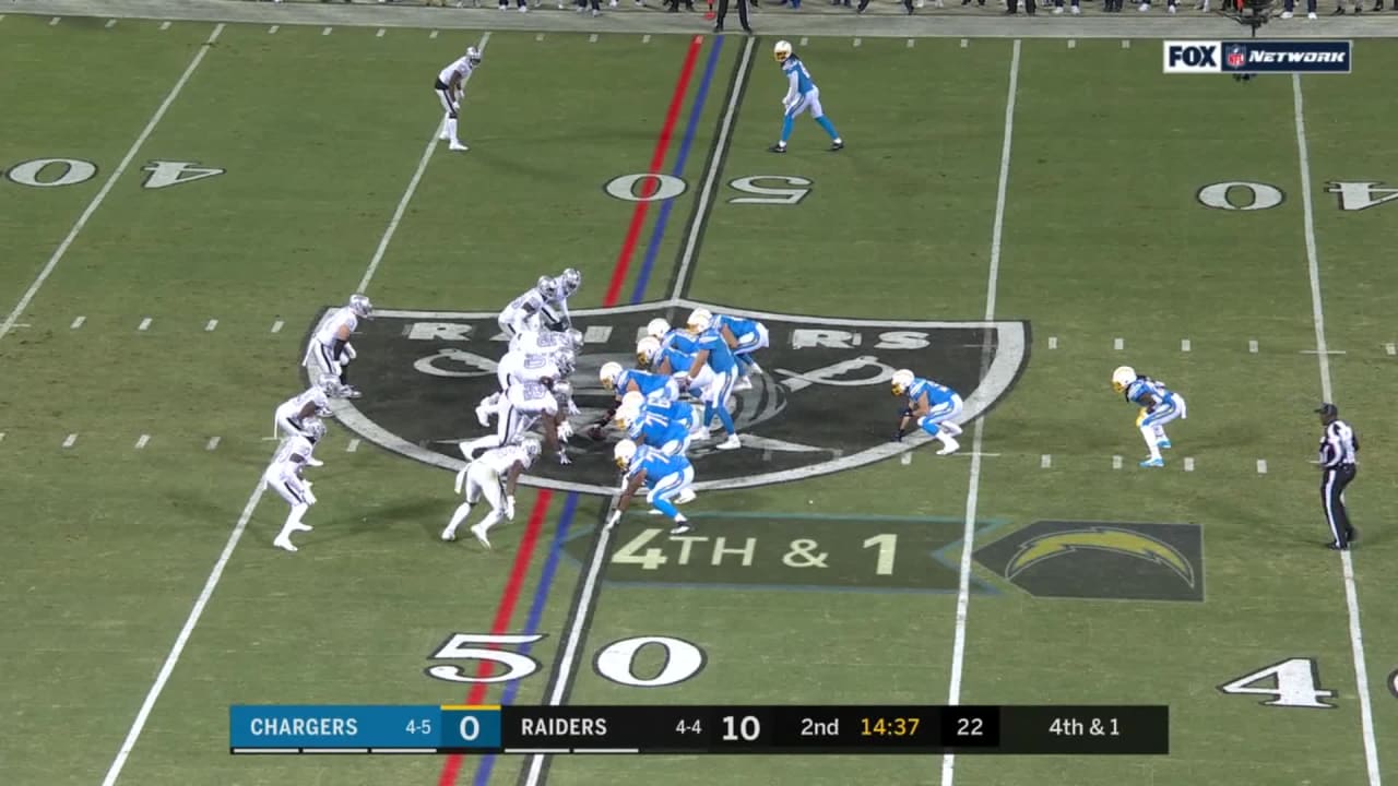 Derek Watt surges ahead for Bolts' fourth-down pickup