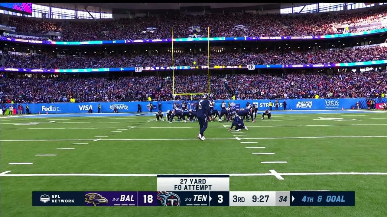 Tennessee Titans kicker Nick Folk's 27-yard FG pulls the Titans to ...
