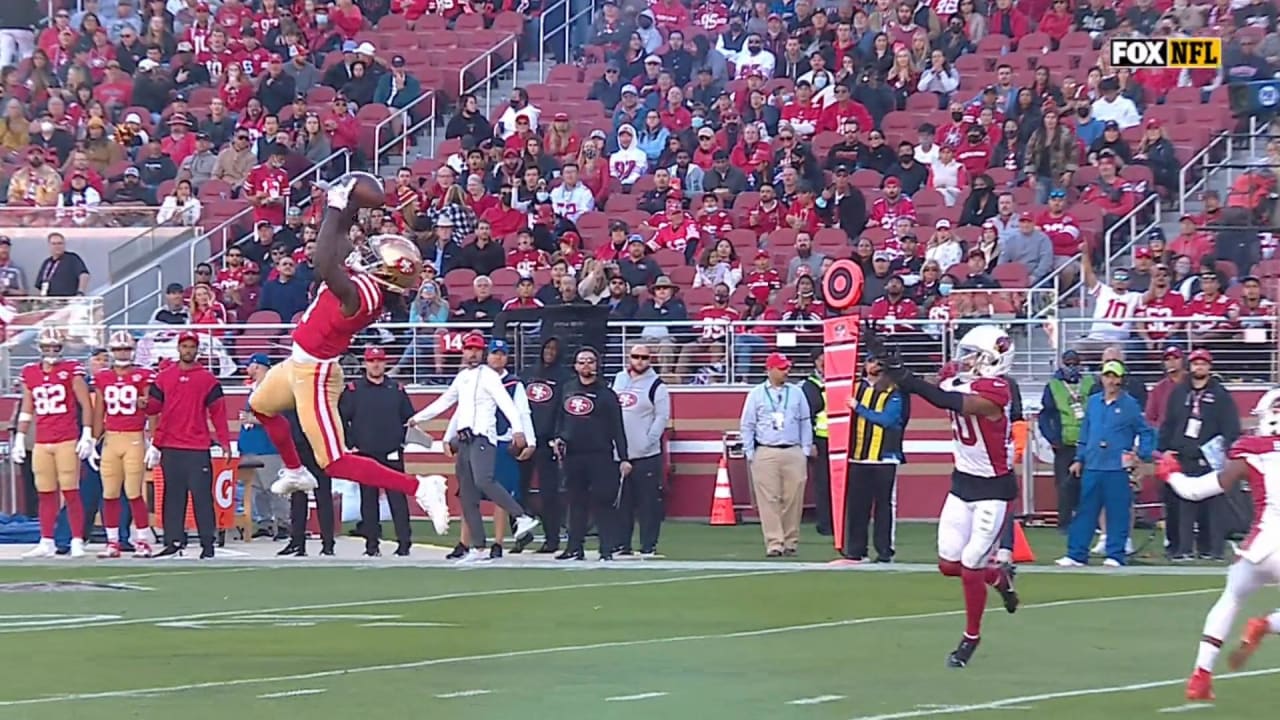 San Fransisco 49ers wide receiver Brandon Aiyuk's high-point catch ends ...