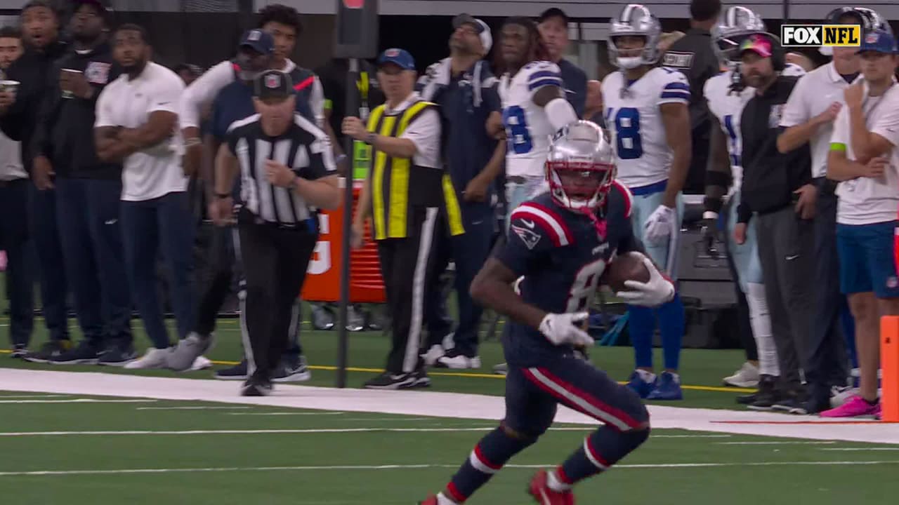 New England Patriots wide receiver Demario Douglas caps 42-yard catch ...