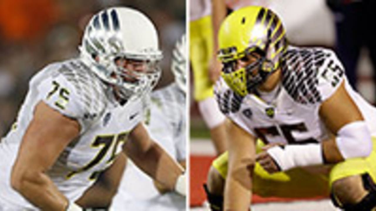 Oregon's Jake Fisher, Hroniss Grasu compared to NFL starters