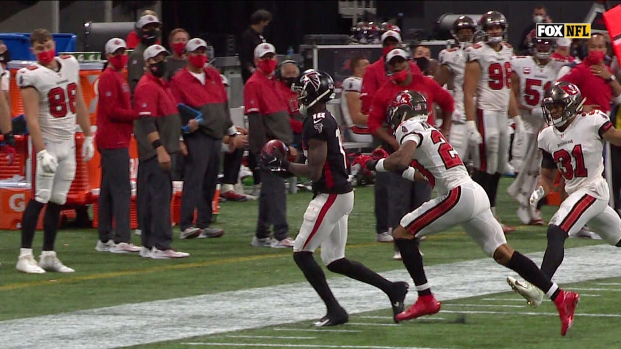 Atlanta Falcons wide receiver Calvin Ridley grabs second toe-tap catch ...