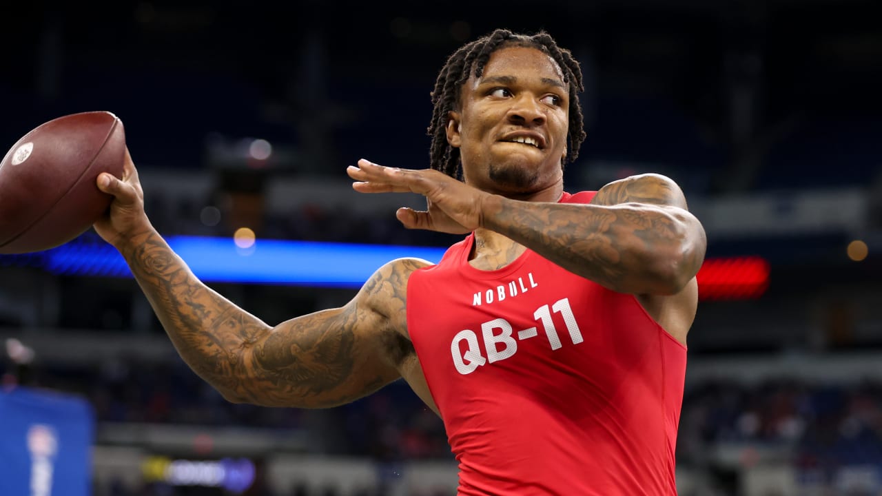 Quarterback Anthony Richardson's 2023 NFL Scouting Combine workout