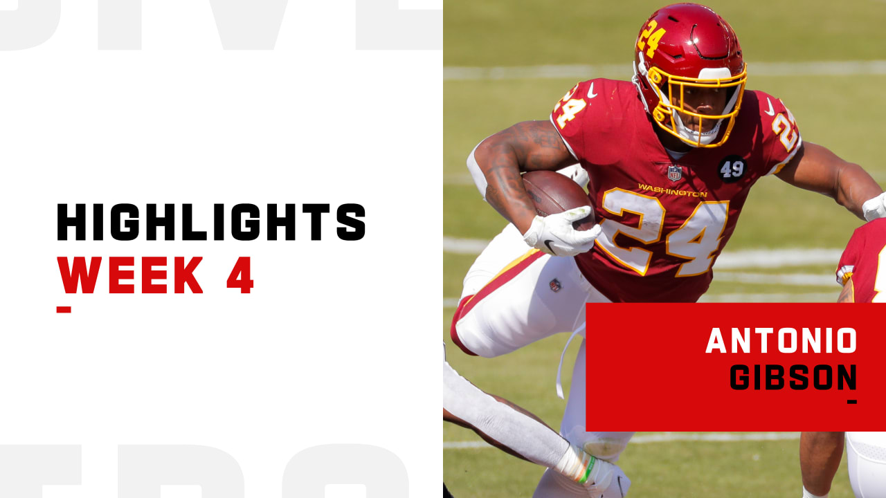 Washington Football Teams running back Antonio Gibson's biggest plays ...