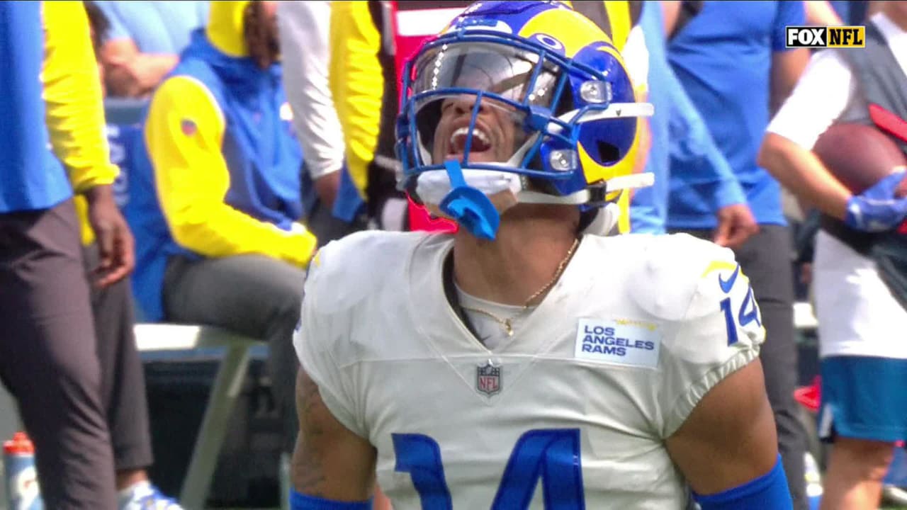 Los Angeles Rams rookie cornerback Cobie Durant turns a CB blitz into ...
