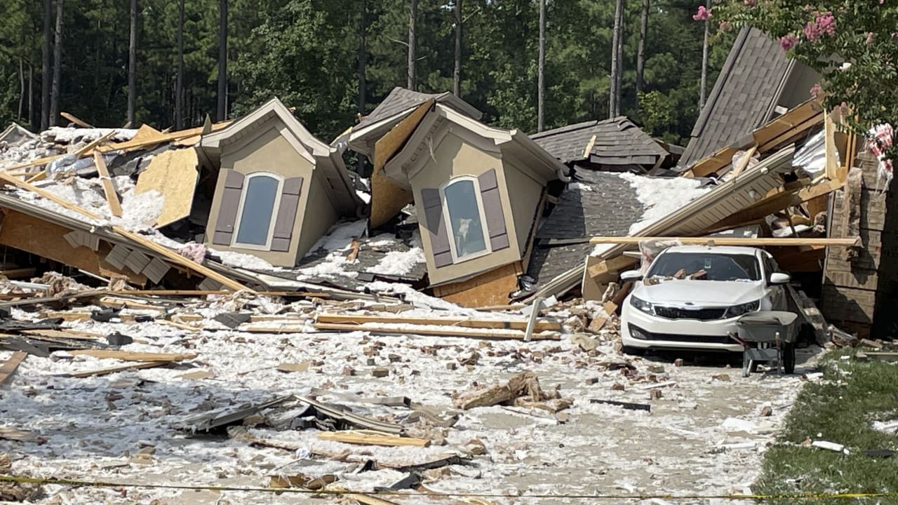 Fire investigators determine gas explosion destroyed Titans DB Caleb ...