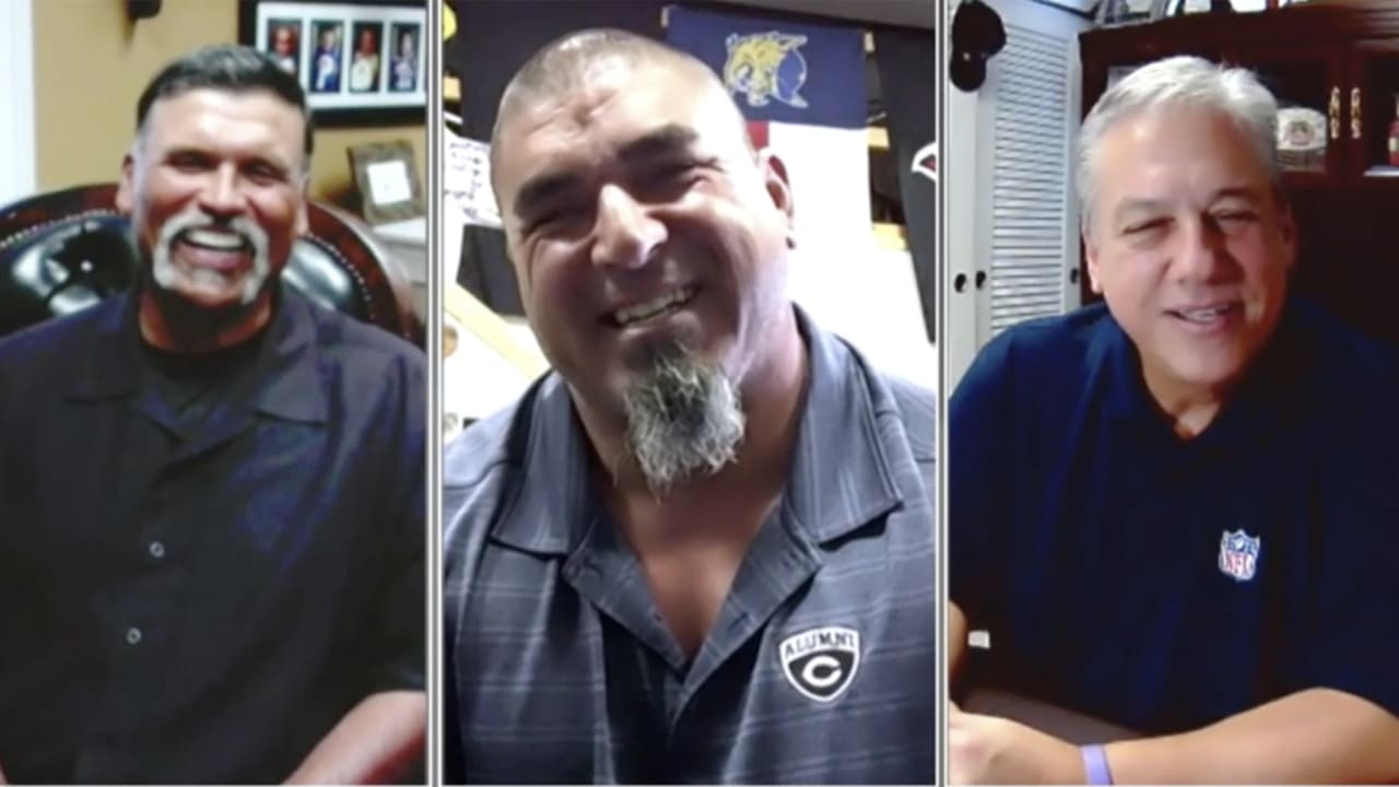 Hall of Famer Anthony Munoz, Roberto Garza and Senior VP of Officiating ...