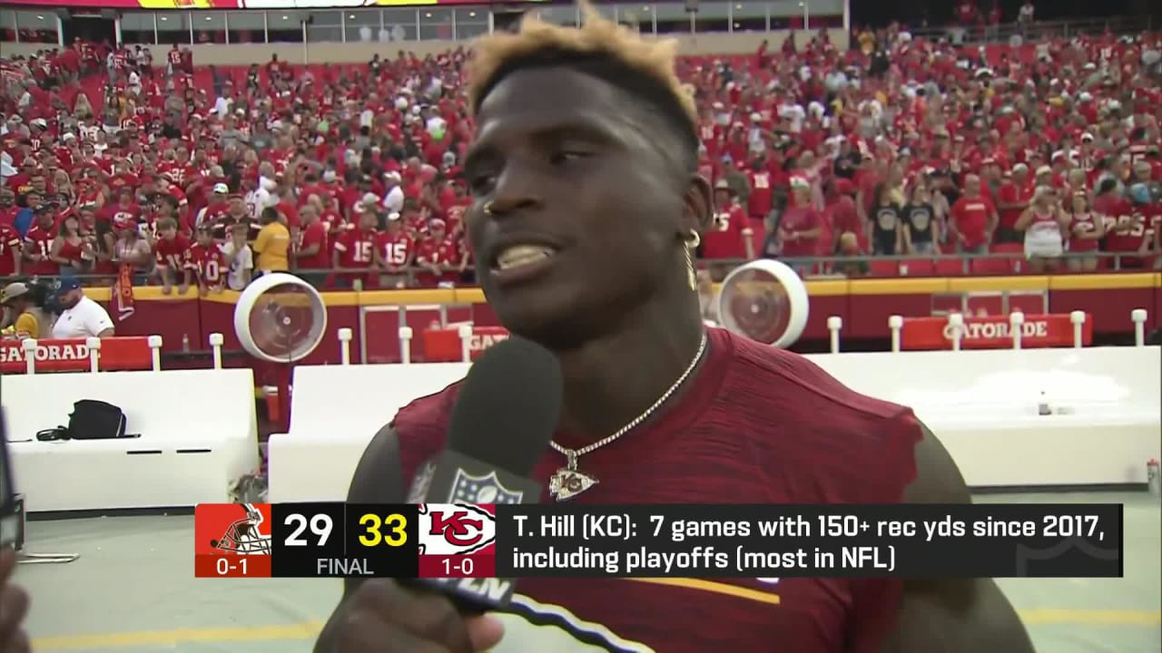 Kansas City Chiefs wide receiver Tyreek Hill: 'I almost threw up a ...