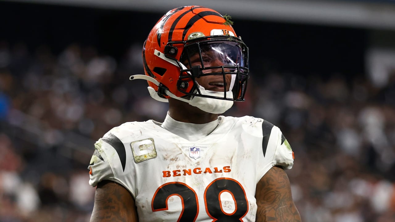 Cincinnati Bengals running back Joe Mixon refuses to go down on a ...